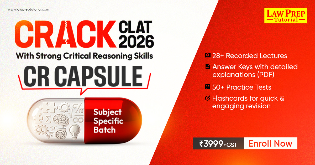 CLAT Critical Reasoning Course 2026 (CR Capsule)