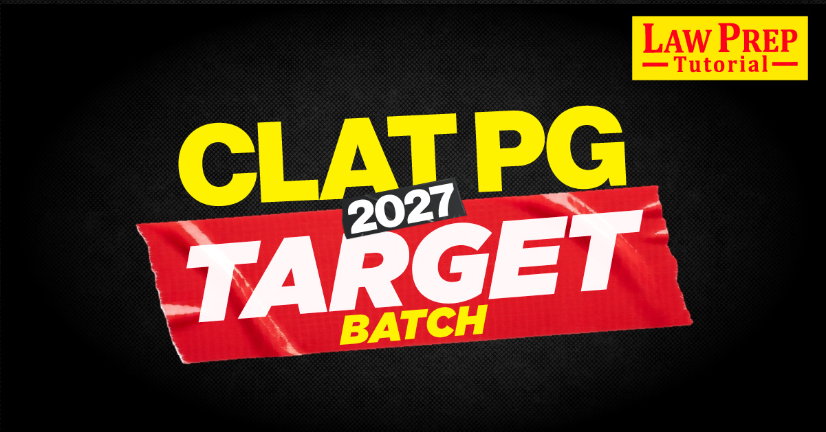 CLAT PG 2027 Target Batch